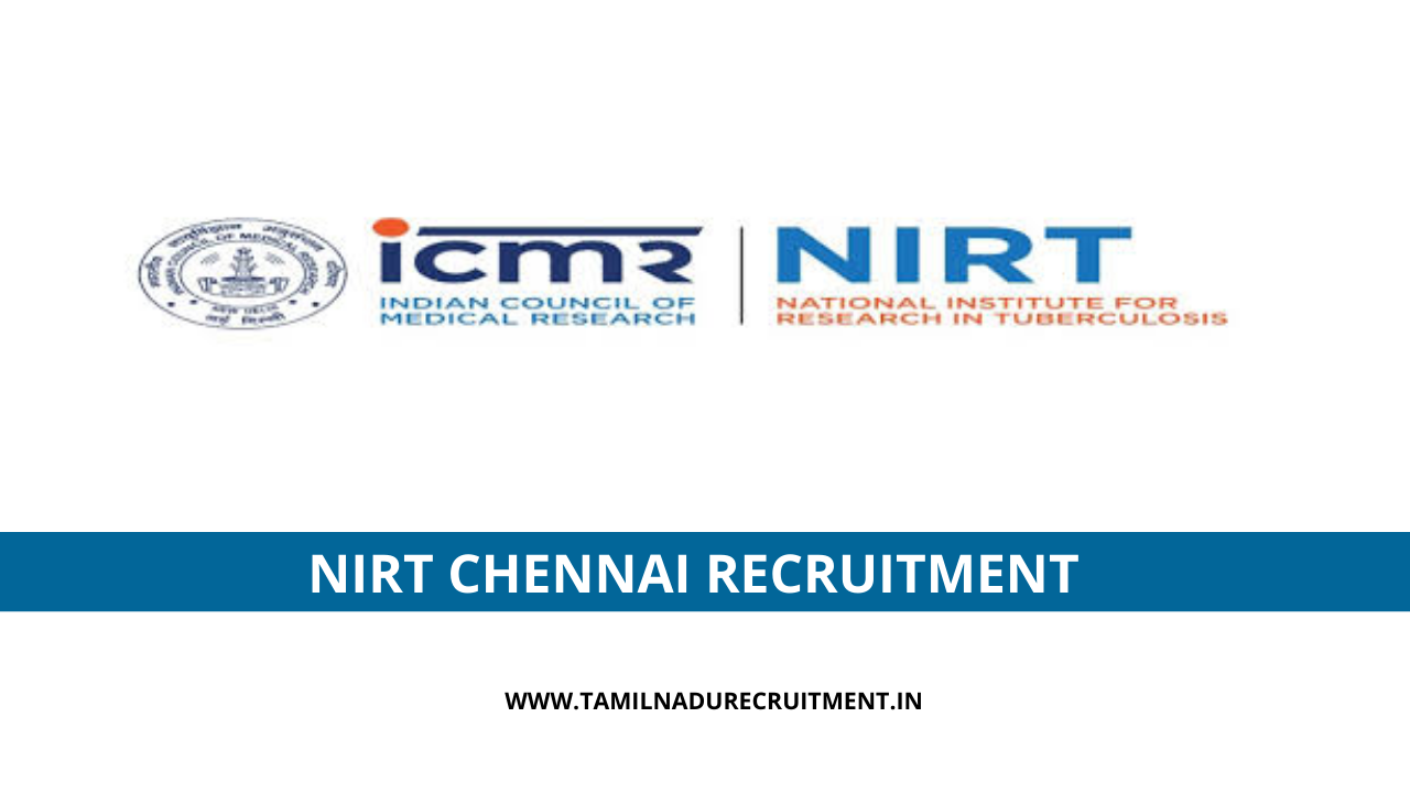 NIRT Chennai Recruitment 2023 - 9 Health Assistant Vacancy