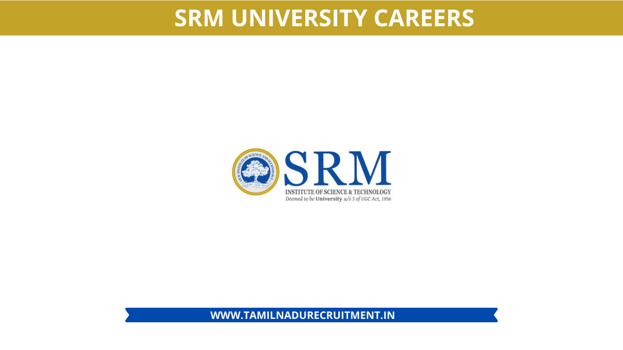 SRM University Recruitment 2023 - 8 Junior Research Fellow Vacancy