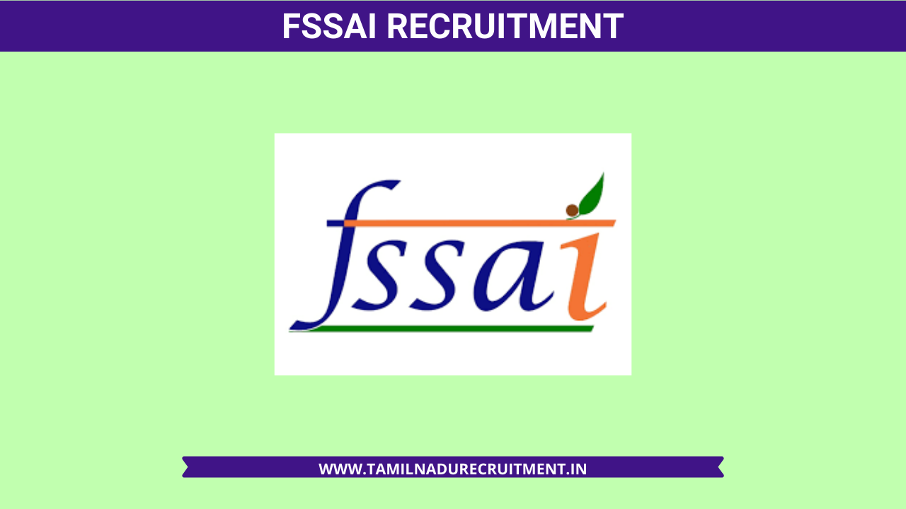 FSSAI Recruitment 2021 - Various Chairperson Vacancy